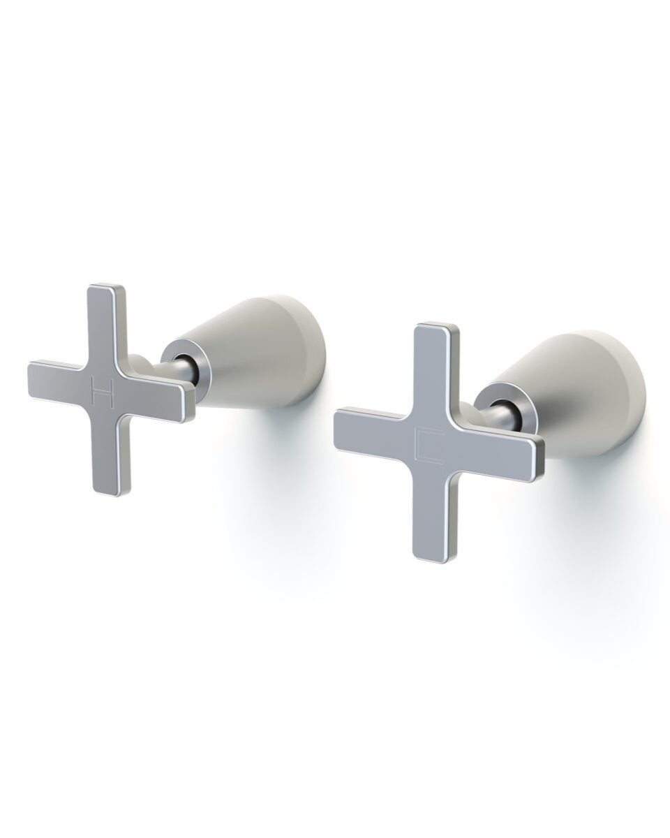 Cross Handle Taps 8210 (Pair) – Rainware